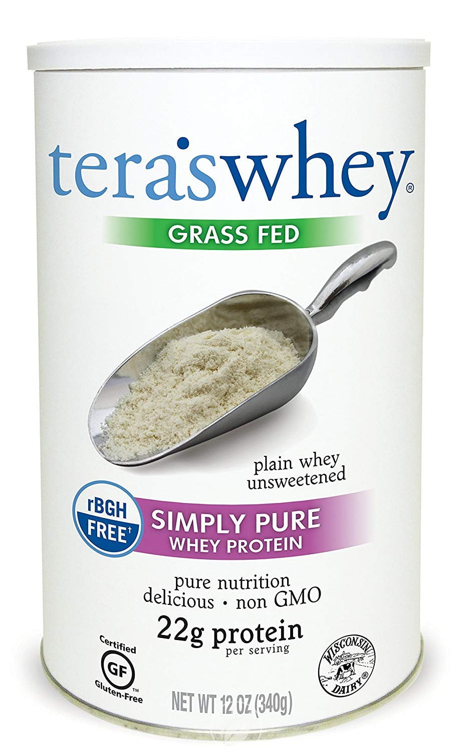 (2 Pack) Tera's Whey Simply Tera's Pure Whey Protein Plain 12oz ...