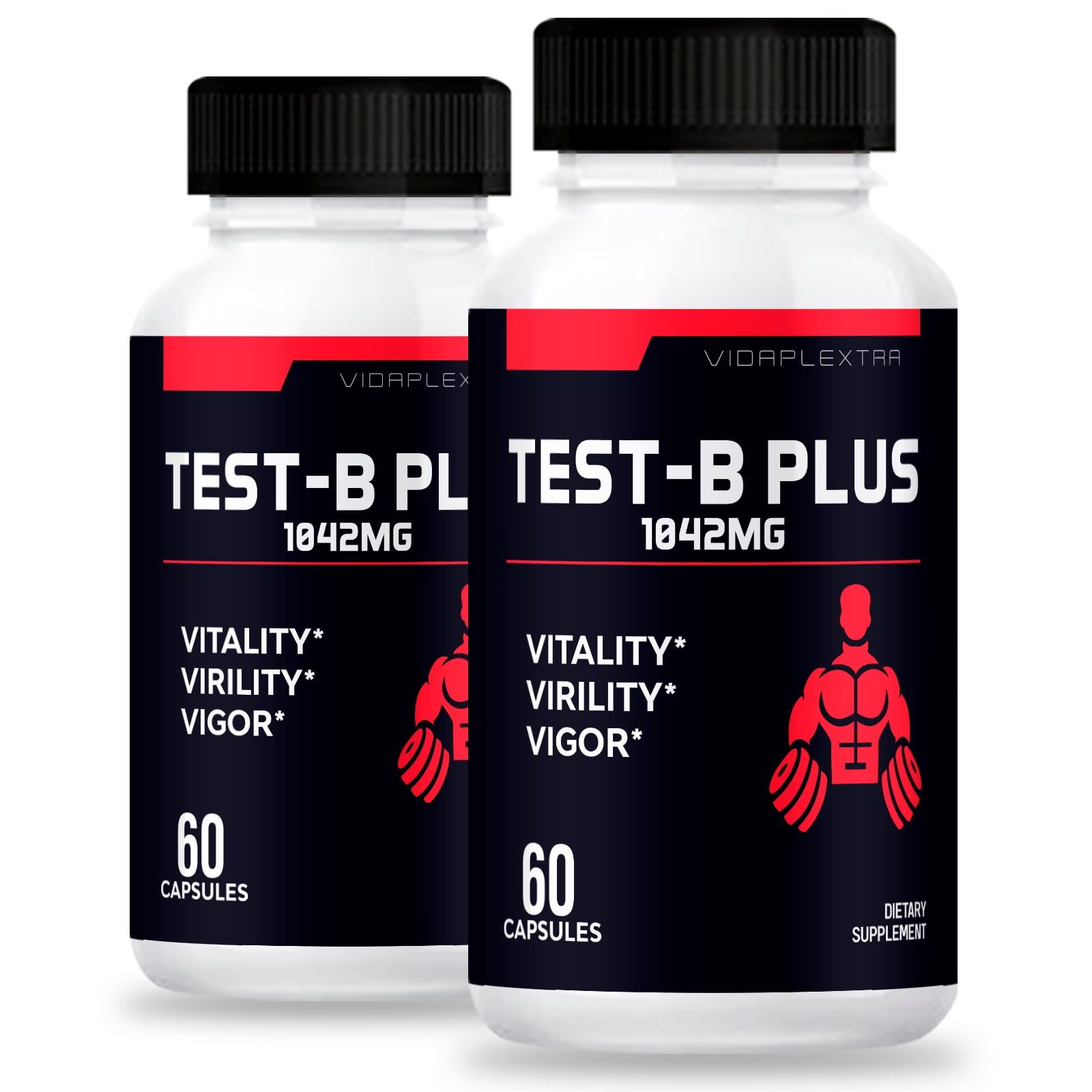 (2 Pack) Test-B Plus Capsules - Test-B Plus Male Capsules - Walmart.com