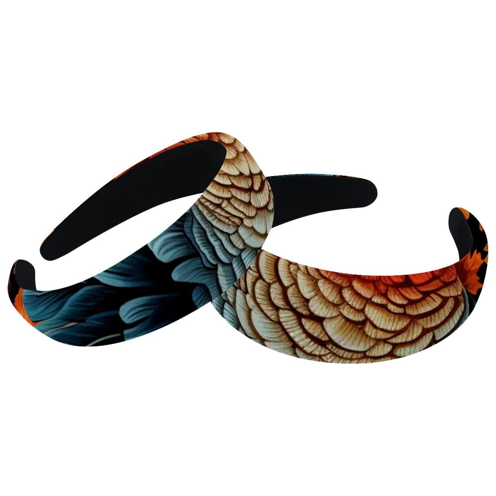 2 Pack Thanksgiving Turkey Leaves Headbands for Women Fashion Wide ...