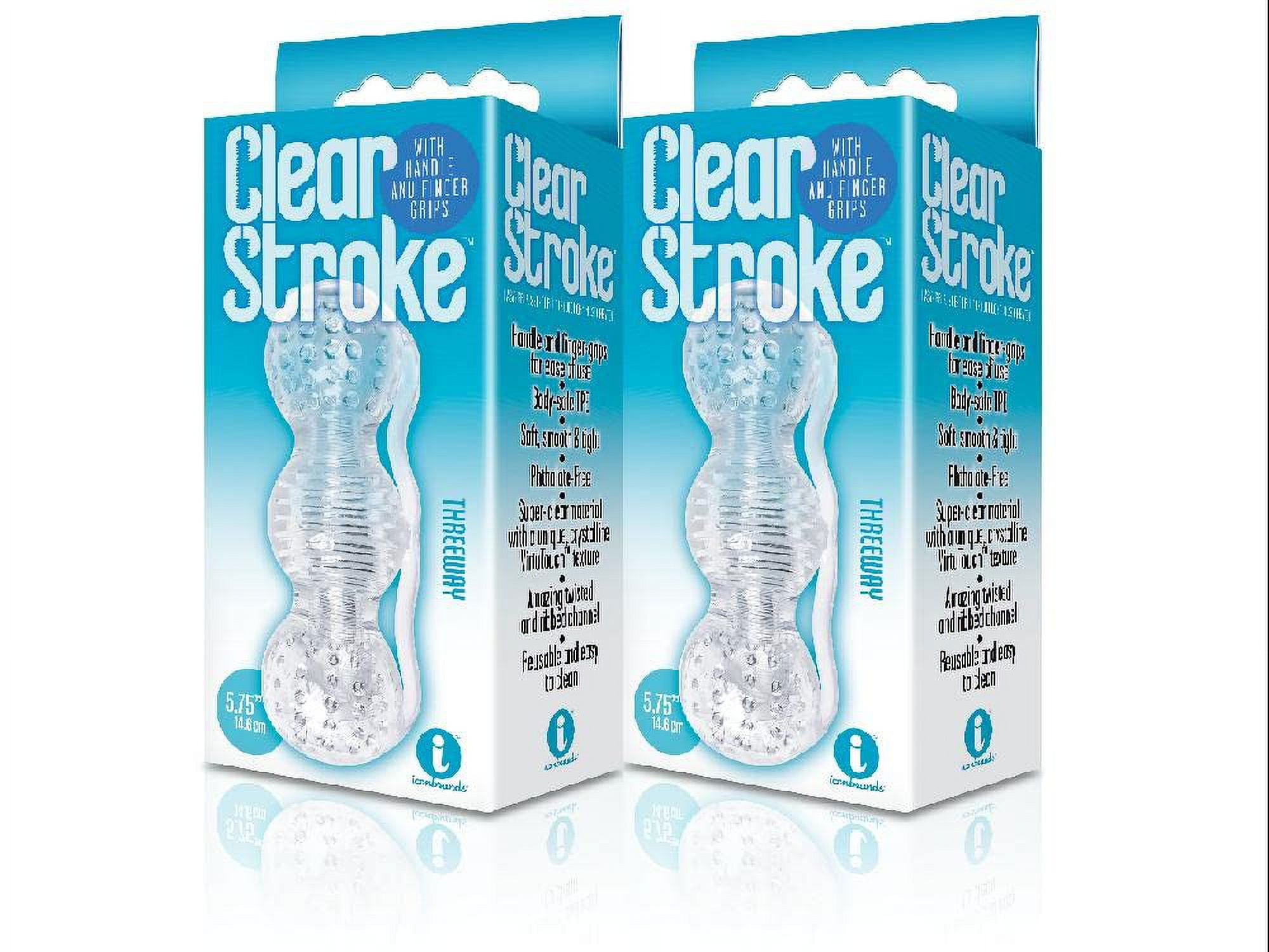 (2 Pack) The 9's, Clear Stroke - Threeway, Masturbator - Walmart.com