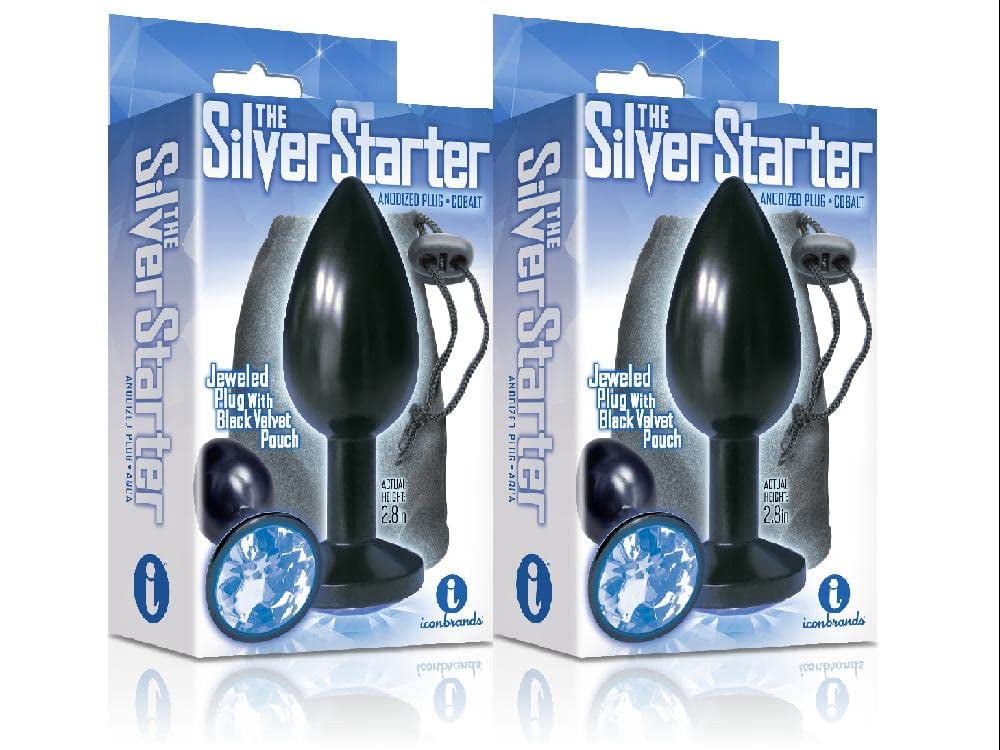 (2 Pack) The 9's, The Silver Starter, Bejeweled Annodized Stainless ...