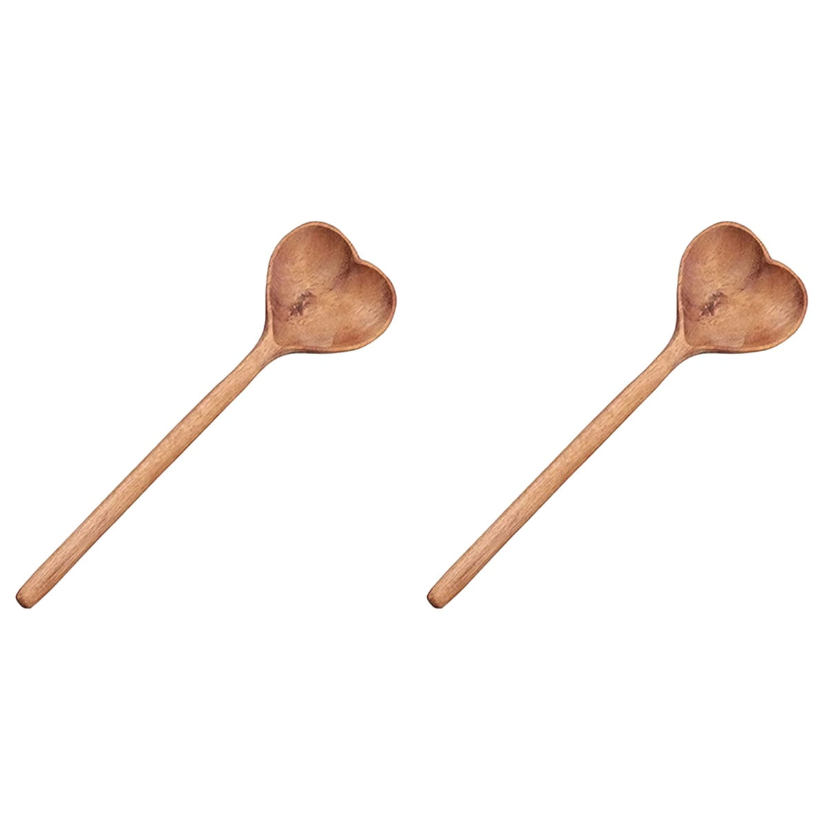 MERRYHAPY Elegant Wooden Love Spoons Home Accessory Heart Shaped ...