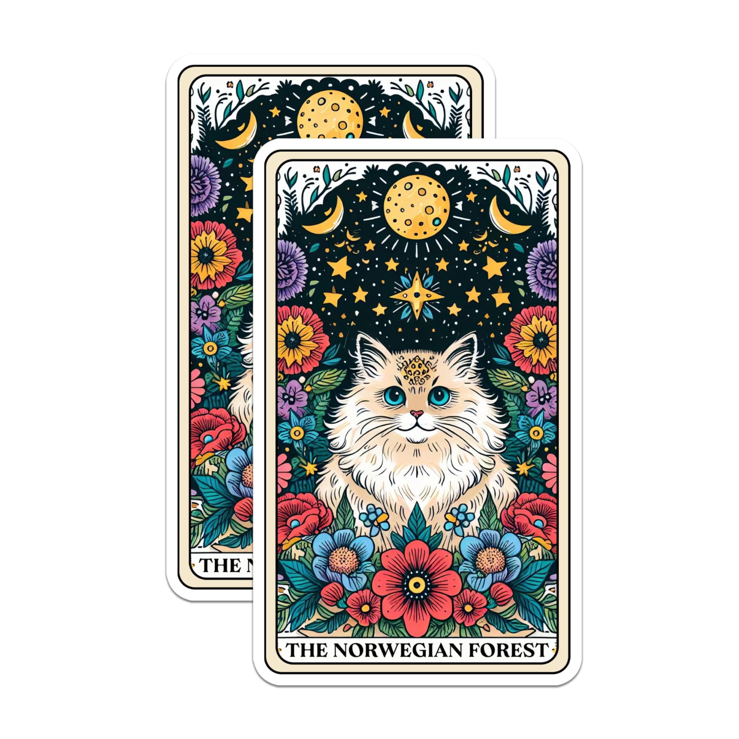 (2 Pack) The Norwegian Forest Magnets - Norwegian Forest Cat Breed ...