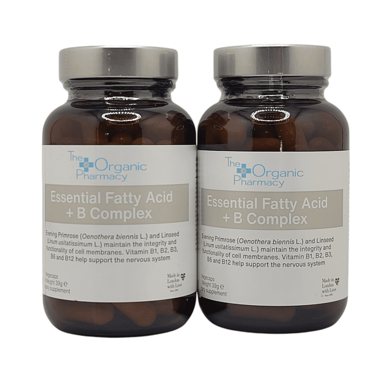 2 Pack The Organic Pharmacy Essential Fatty Acid + B Complex 60 ...