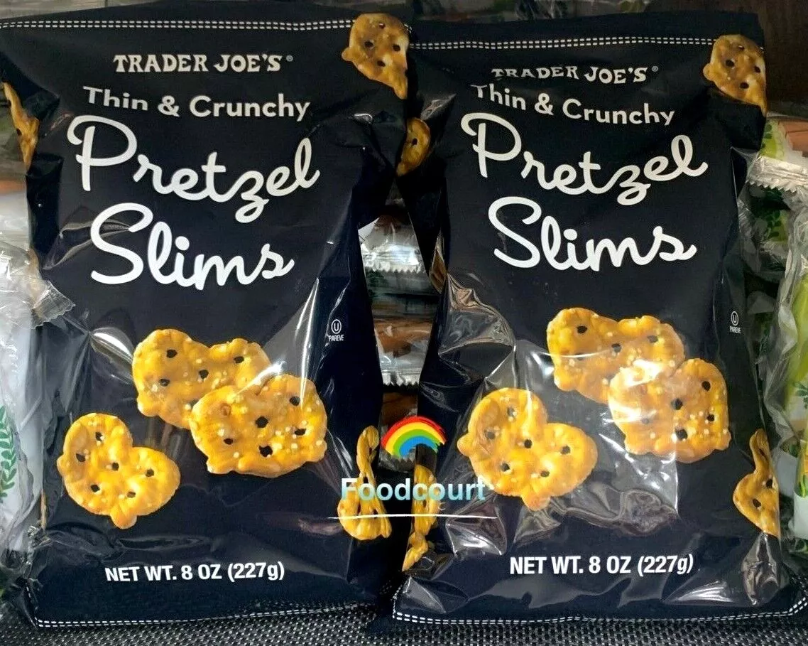 2 Pack Thin & Crunchy Pretzel Slims - 8 OZ Each, Total 16 OZ, Light ...