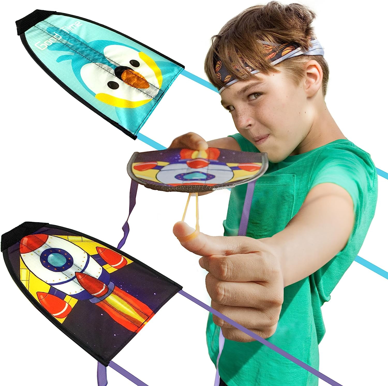 2 Pack Thumb Ejection Kite Toy - Kite Launcher Slingshot Catapult Kite ...