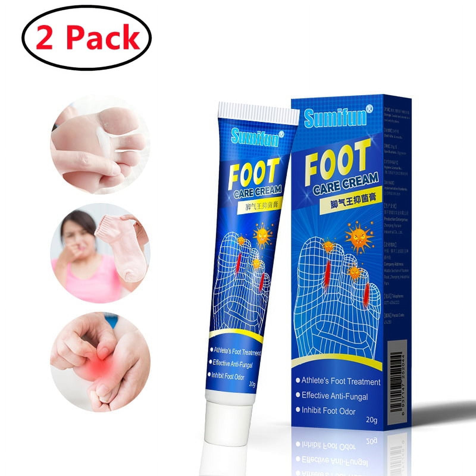 2 Pack Tinea Treatment MAX - 6X Faster Relief, Foot Anti-fungal ...