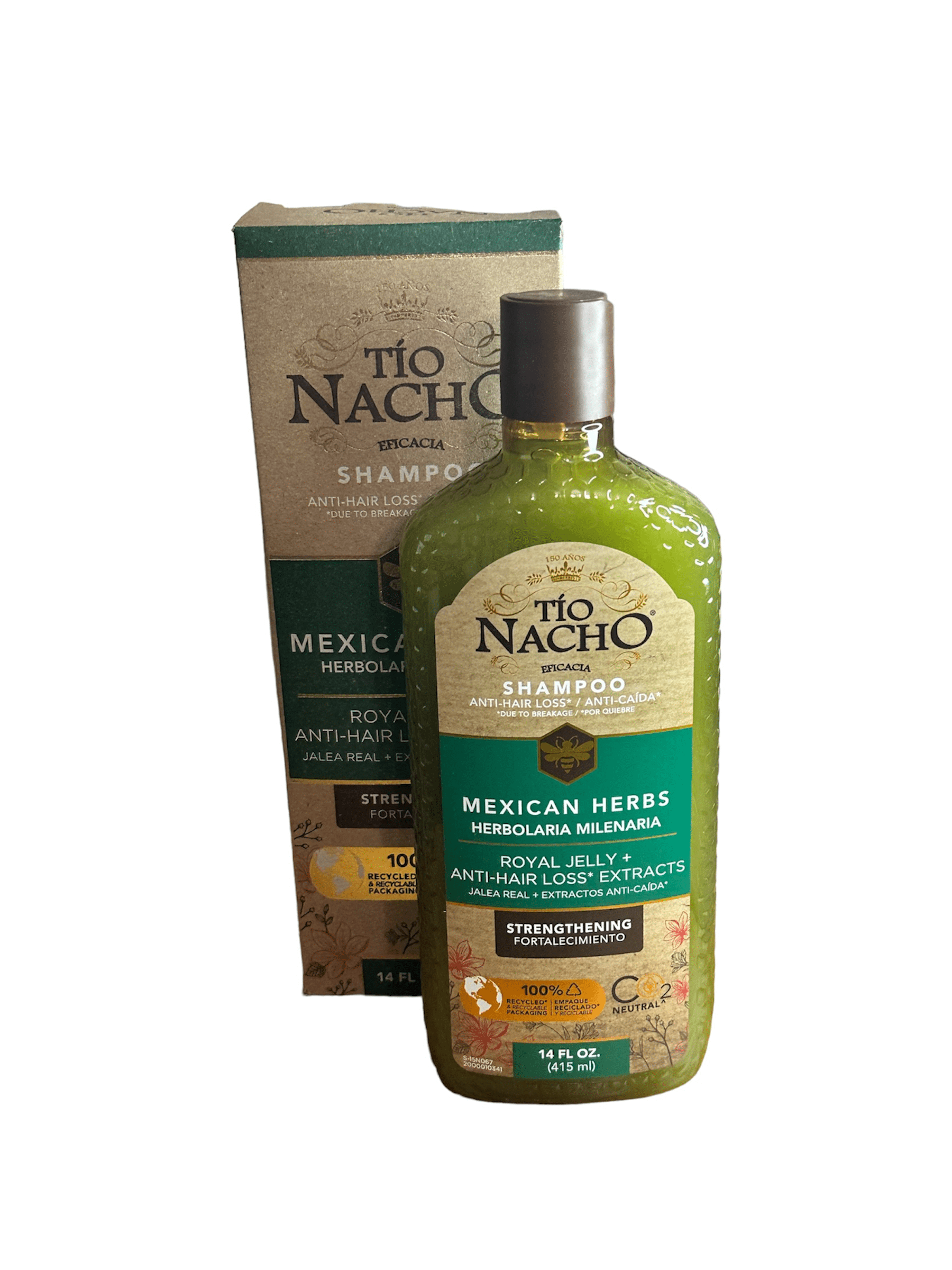2 Pack Tio Nacho Shampoo Mexican Herbs Strengthens Hair Royal Jelly 14 ...