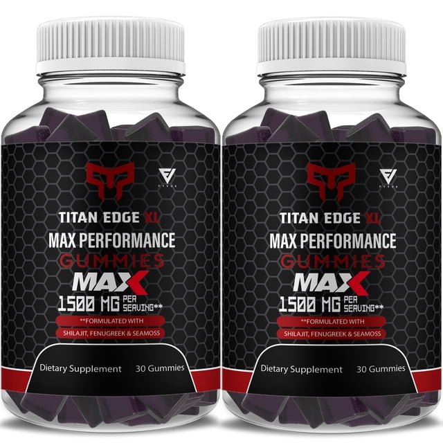 (2 Pack) Titan Edge XL Max Gummies Titan Edge XL Max Advanced ...