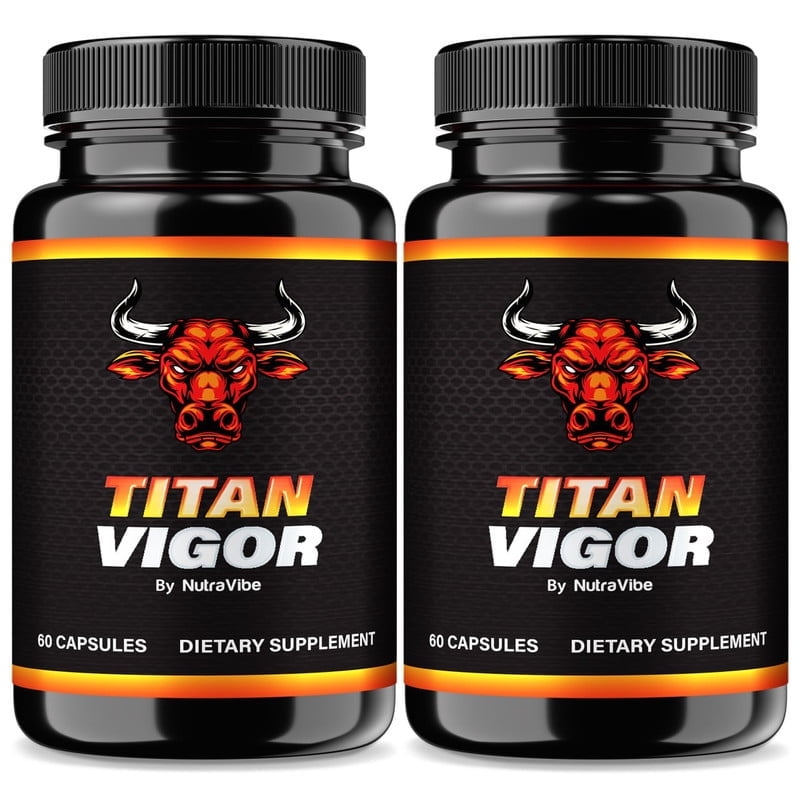 NutraVibe Titan Vigor Capsules, All-Natural Supplement, Energy Wellness ...