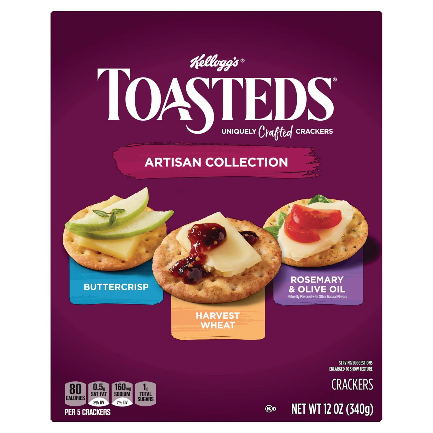 2 Pack - Toasteds Crackers Assortment Party Pack 12 oz Package May Vary ...
