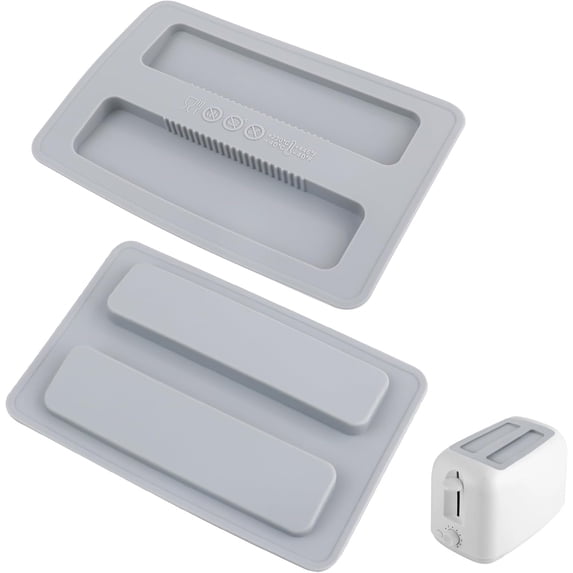 2 Pack Toaster Cover,Silicone Lid Bread Machine Cover Slice Wide Slot ...