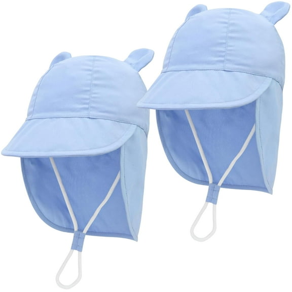 AWZXDE Toddler Kids Sun Hat UPF 50+ Wide Rigid Brim Boys Girls Beach ...