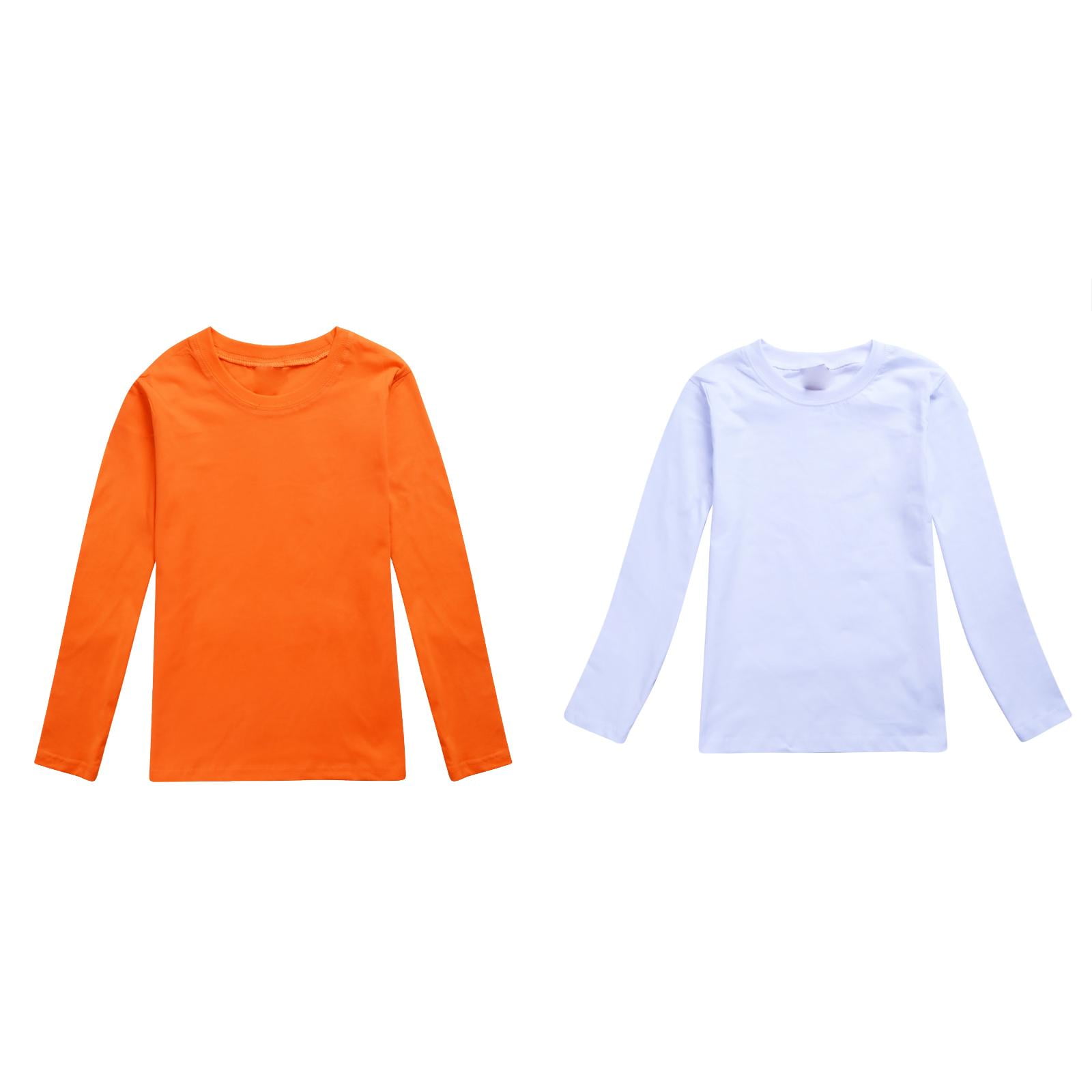 2-Pack,Toddler Boys Autumn Long Sleeve Solid Prints T Shirt Tops Heart ...