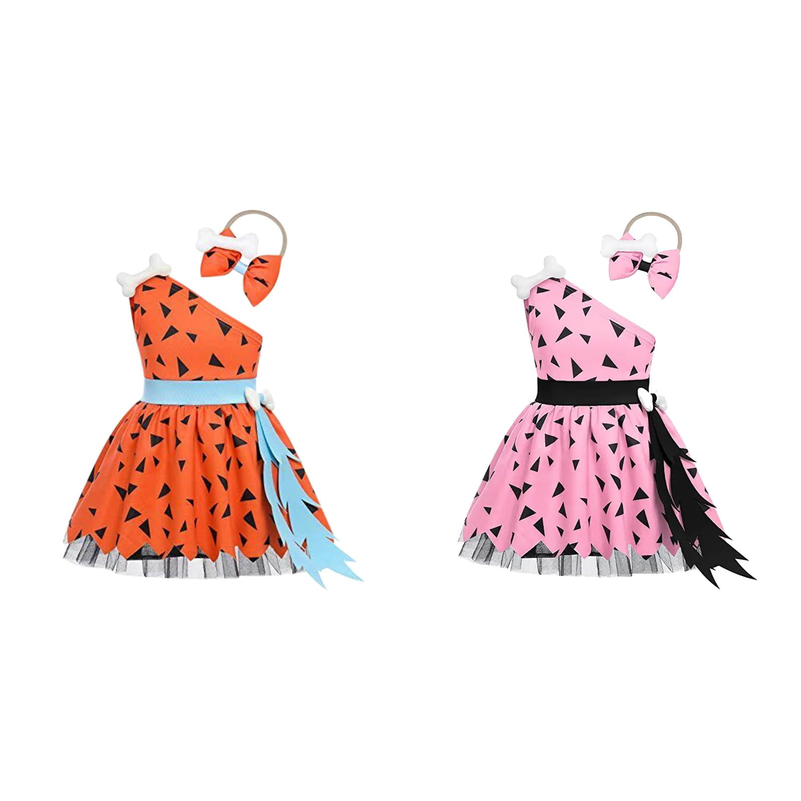 2-Pack,Toddler Kids Caveman Dog Bones Historical CaveMesh Dress Outfits ...