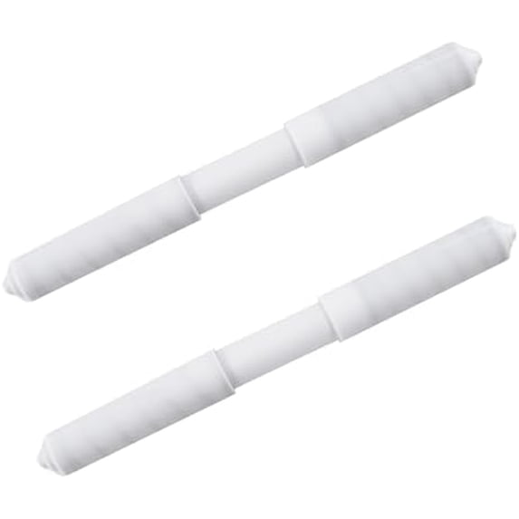 2 Pack Toilet Paper Holder Replacement Rod, White Toilet Paper Roll ...