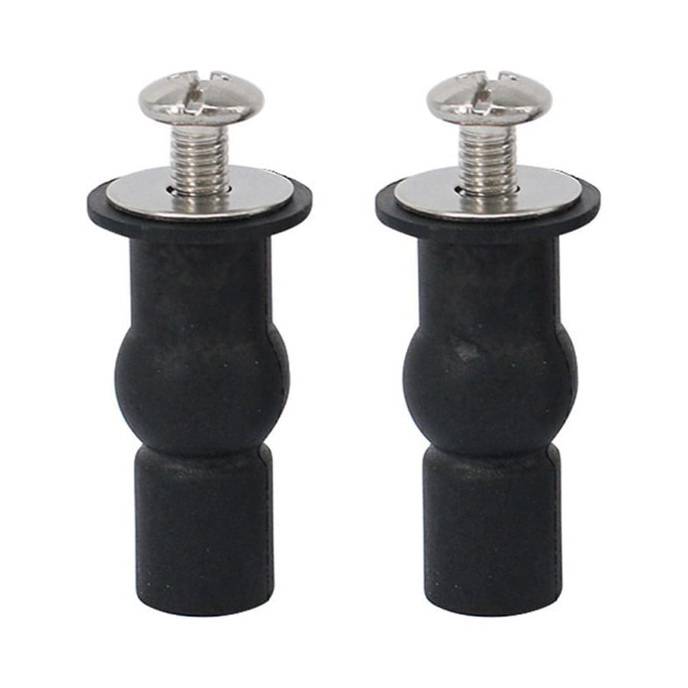 2 Pack Toilet Seat Screws Hinges Expanding Rubber Top Nuts Fixings WC ...