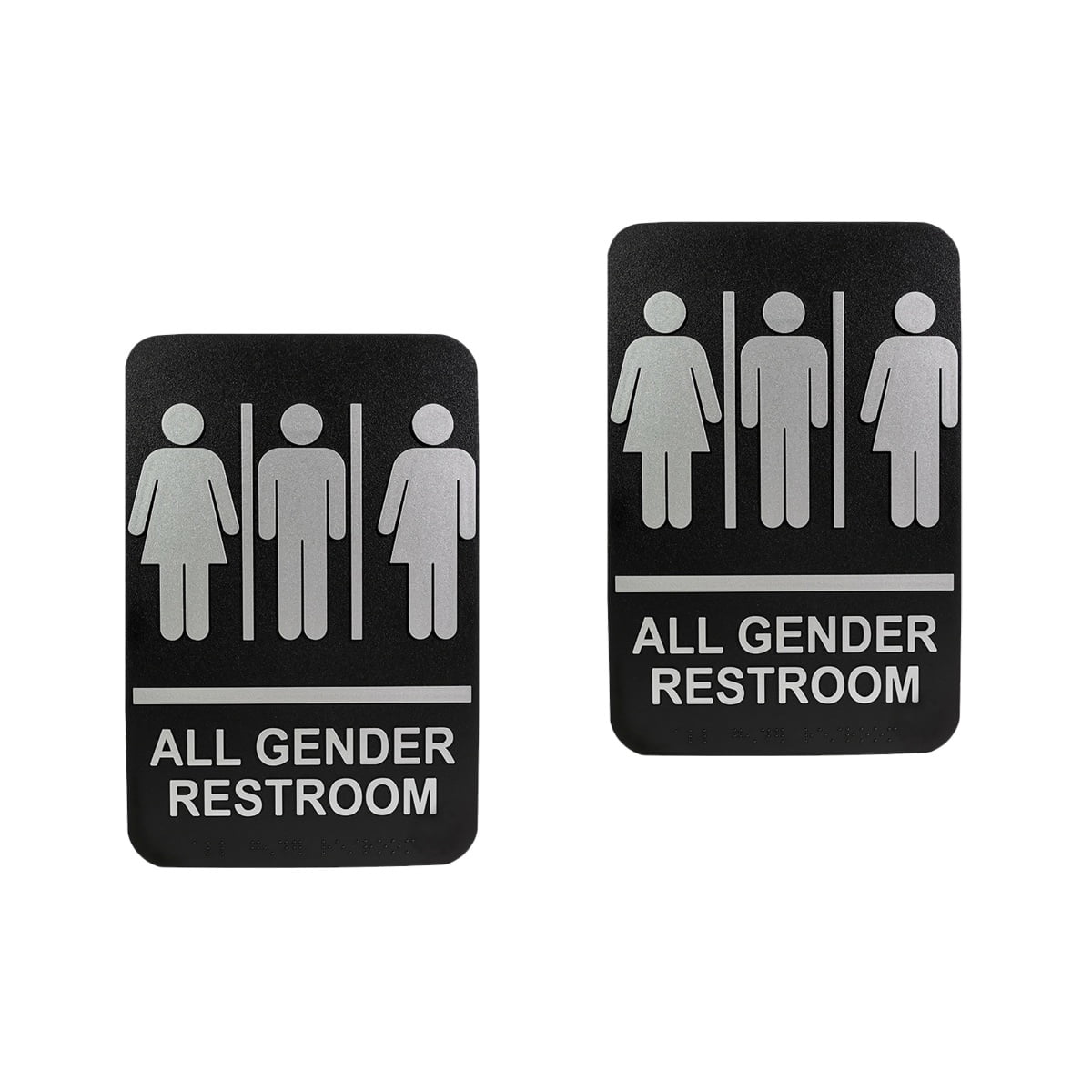 2 Pack Toilet Sign Emblems Office Decor Bathroom Sign Sandblasted Signs ...