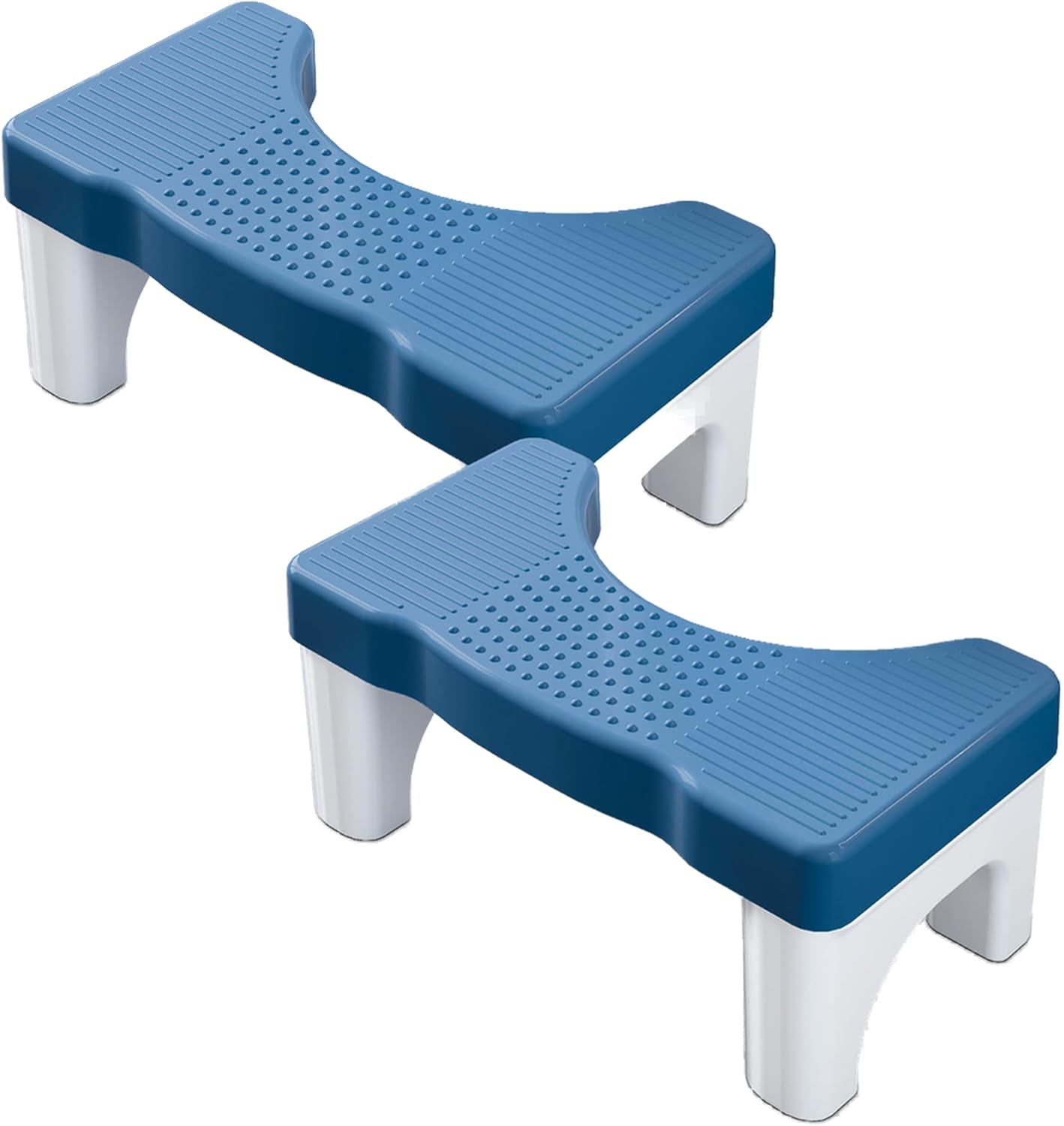 2 Pack Toilet Stool Adult, Portable Poop Stool for Squatting Posture ...