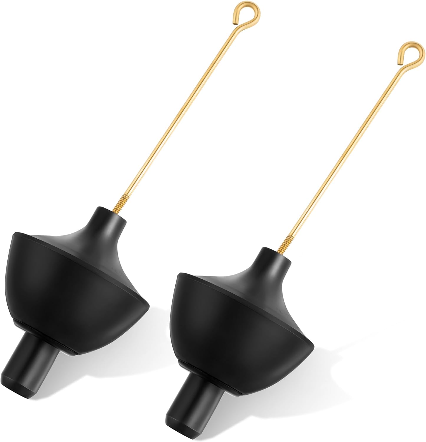 2 Pack Toilet Tank Ball and Toilet Float Rod, Rubber Toilet Float Ball with Guide Tip, Universal ...