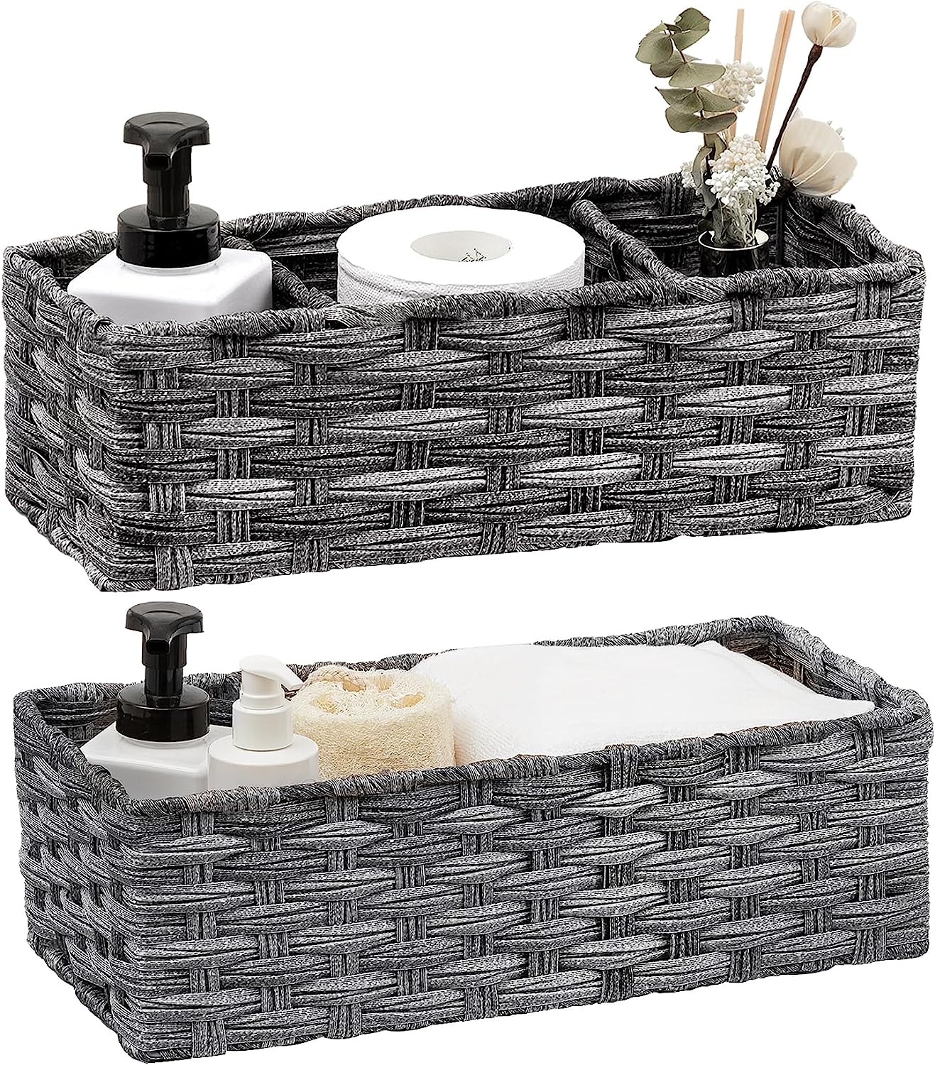 Mainstays Small Decorative Basket, 2-Pack - Walmart.com