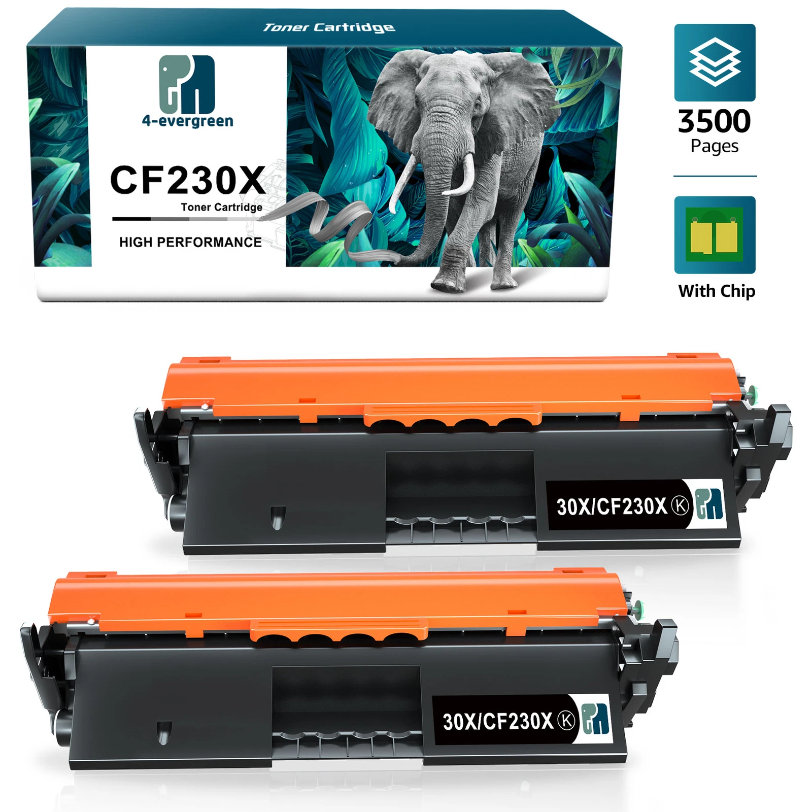 2 Pack Toner replacement for CF230X LaserJet MFP M227fdw MFP M227fdn ...