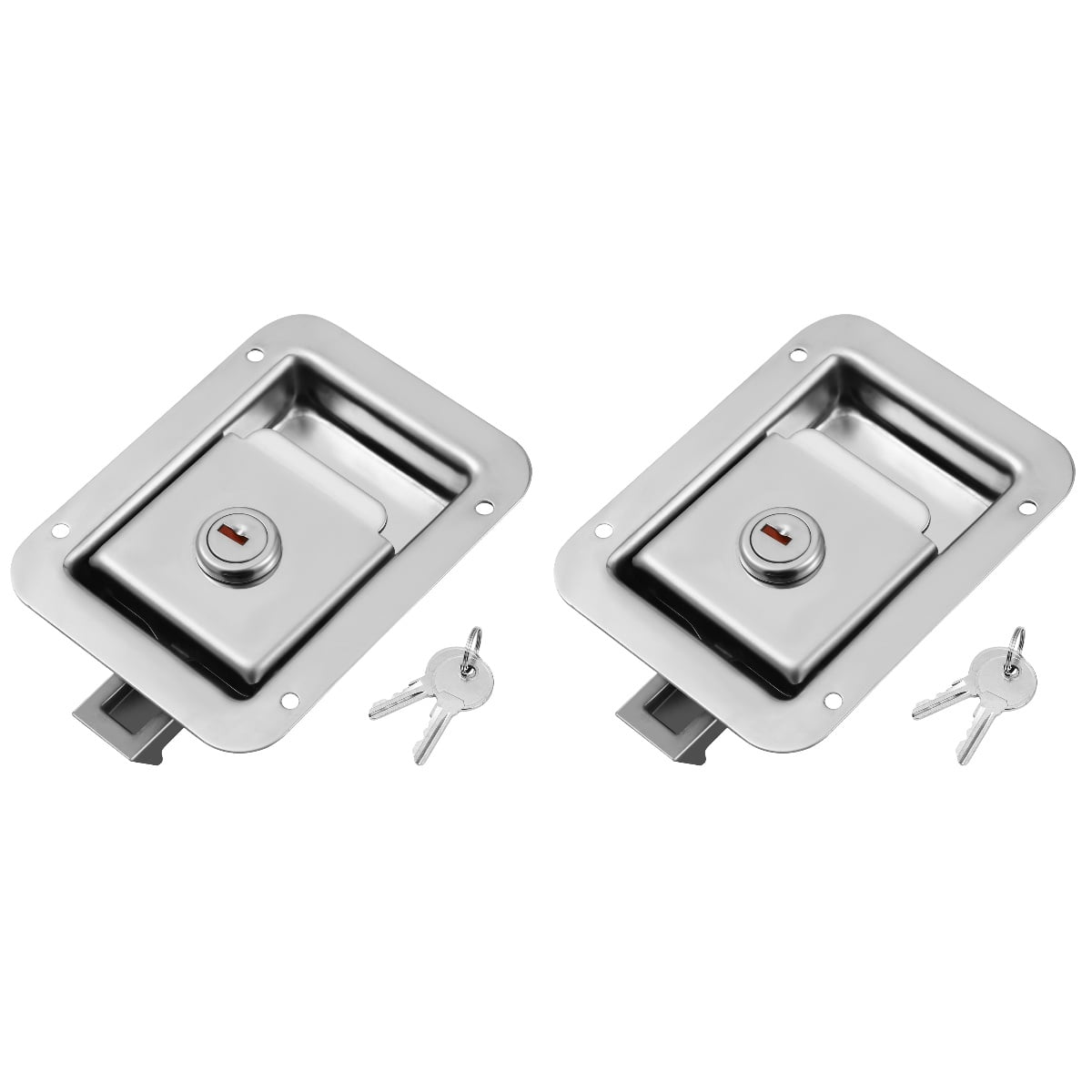 2 Pack Tool Box Handles Lock Heavy Duty Paddle Latch Travel Child ...