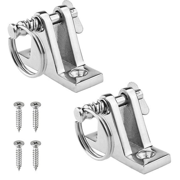 2 Pack Top 90°Deck Hinge with Removable Pin, 316 Stainless Steel Marine ...