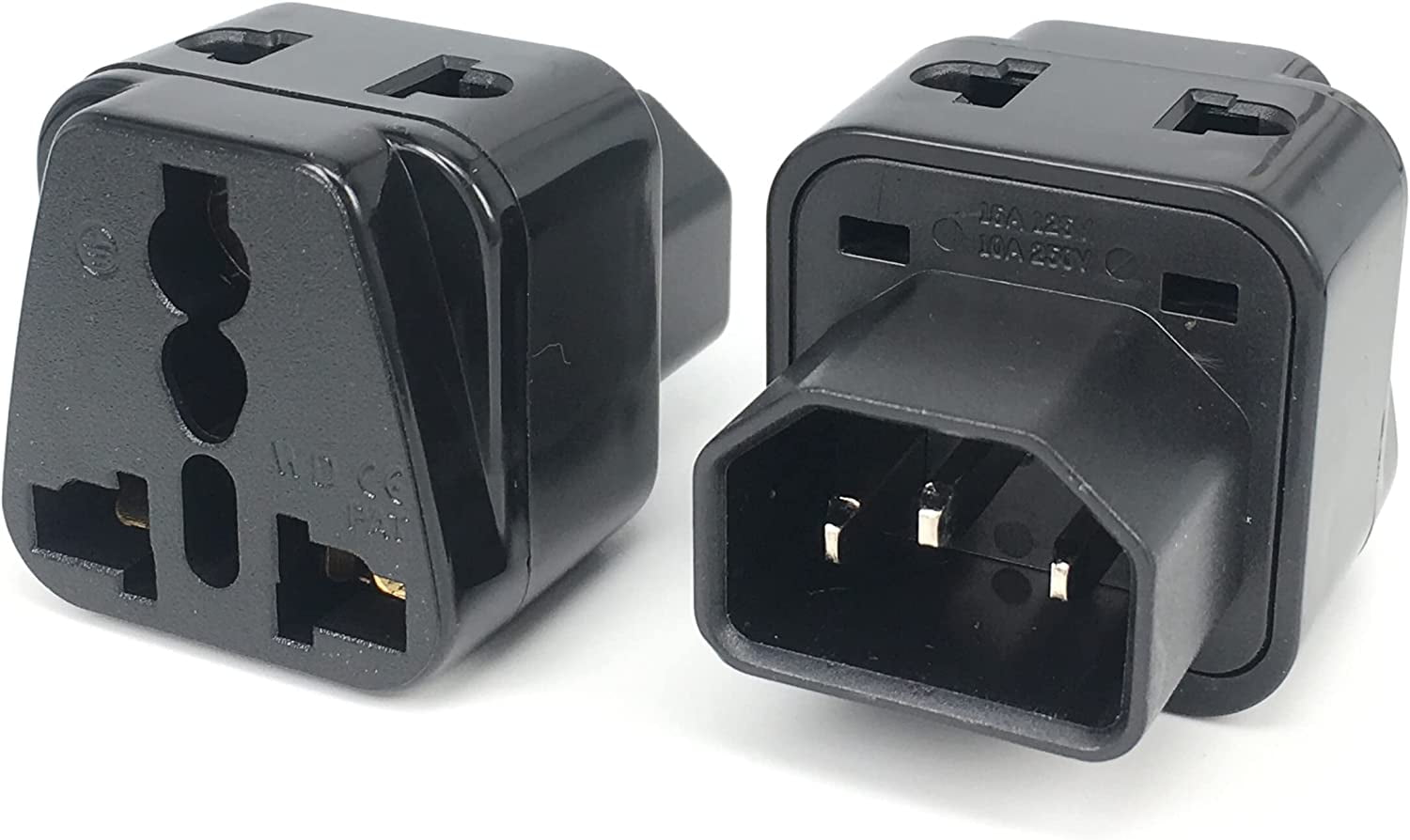 (2 Pack) Toptekits C14 to Nema 5-15R Power Adapter ,IEC C14 to ...