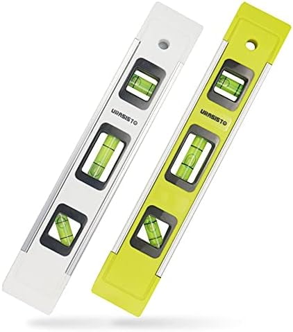 2 Pack Torpedo Level 9-INCH Level with 45°/90°/180° Bubbles, Small ...