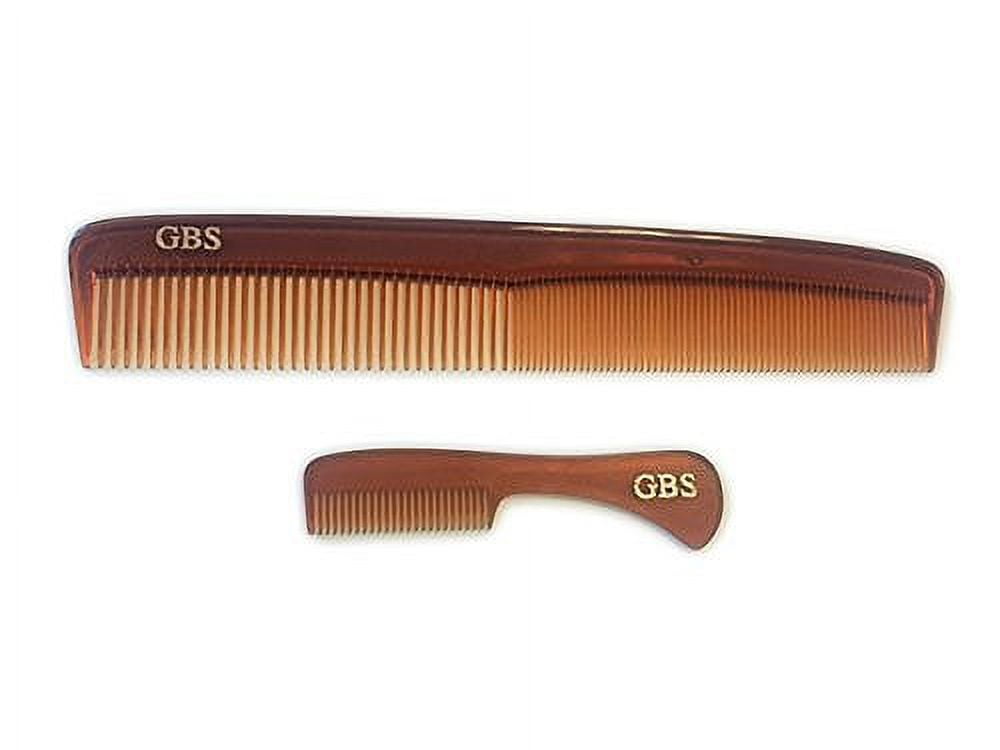 2 Pack Tortoise Comb set (1) 7" Coarse/Fine Toothed Dressing Comb (1) 3 ...