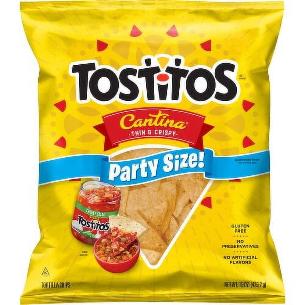 2 Pack - Tostitos Tortilla Chips Cantina Thin & Crispy Party Size 15 oz ...