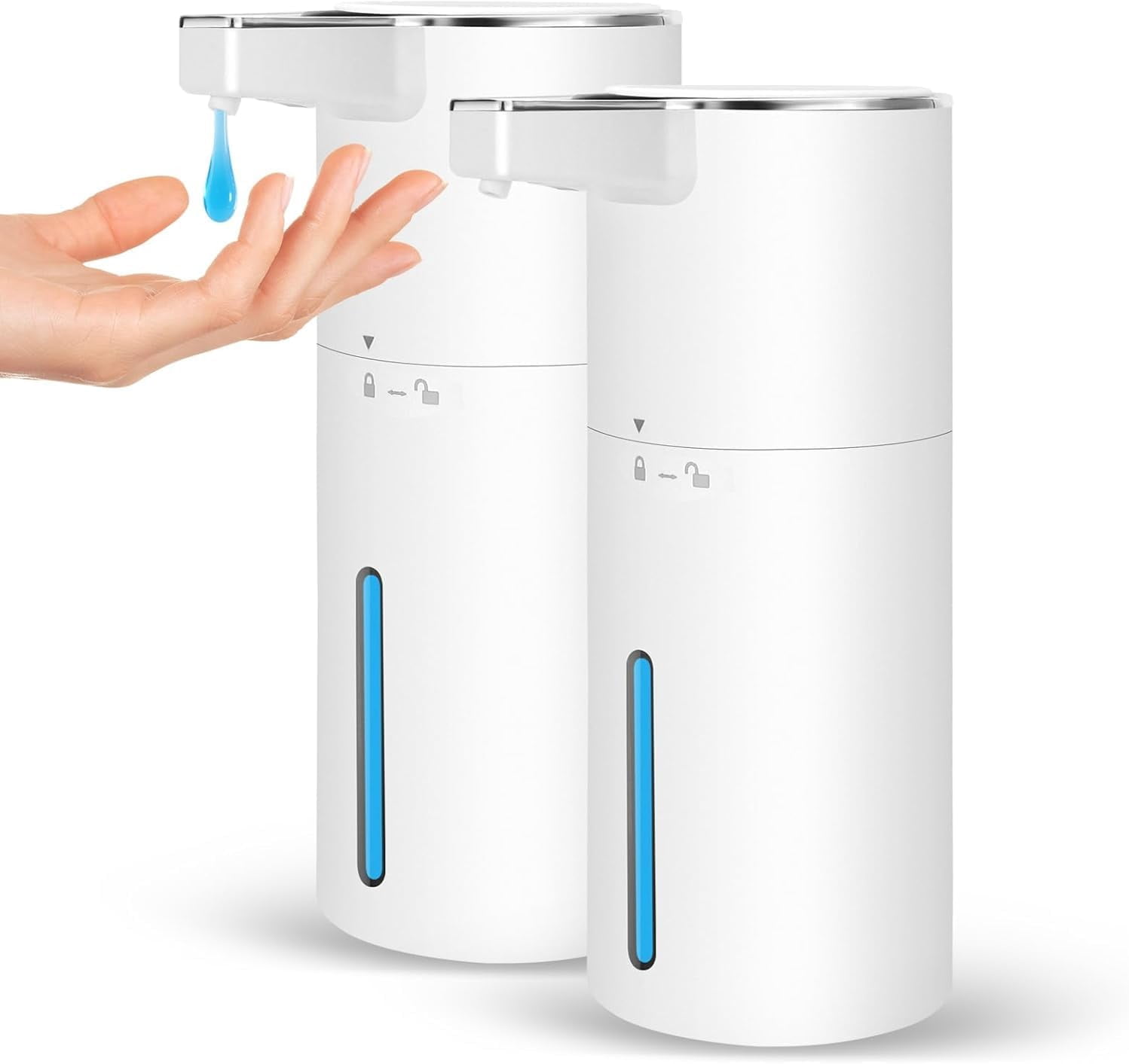 2 Pack Touchless Soap Dispenser, 13.52 oz Wall-Mountable and ...