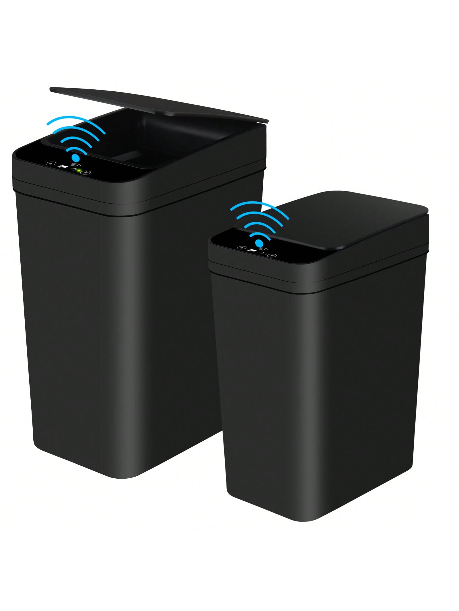2-Pack Touchless Trash Cans – 2.2Gal & 4Gal Automatic Motion Sensor ...
