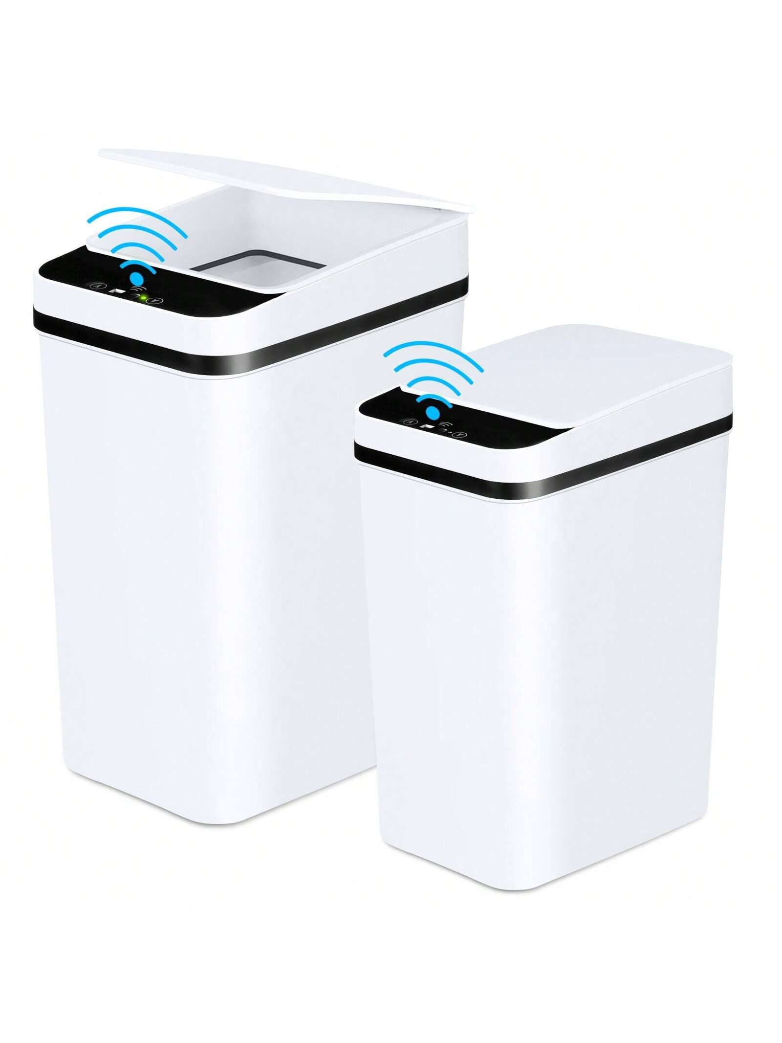 2-Pack Touchless Trash Cans – 2.2Gal & 4Gal Automatic Motion Sensor ...
