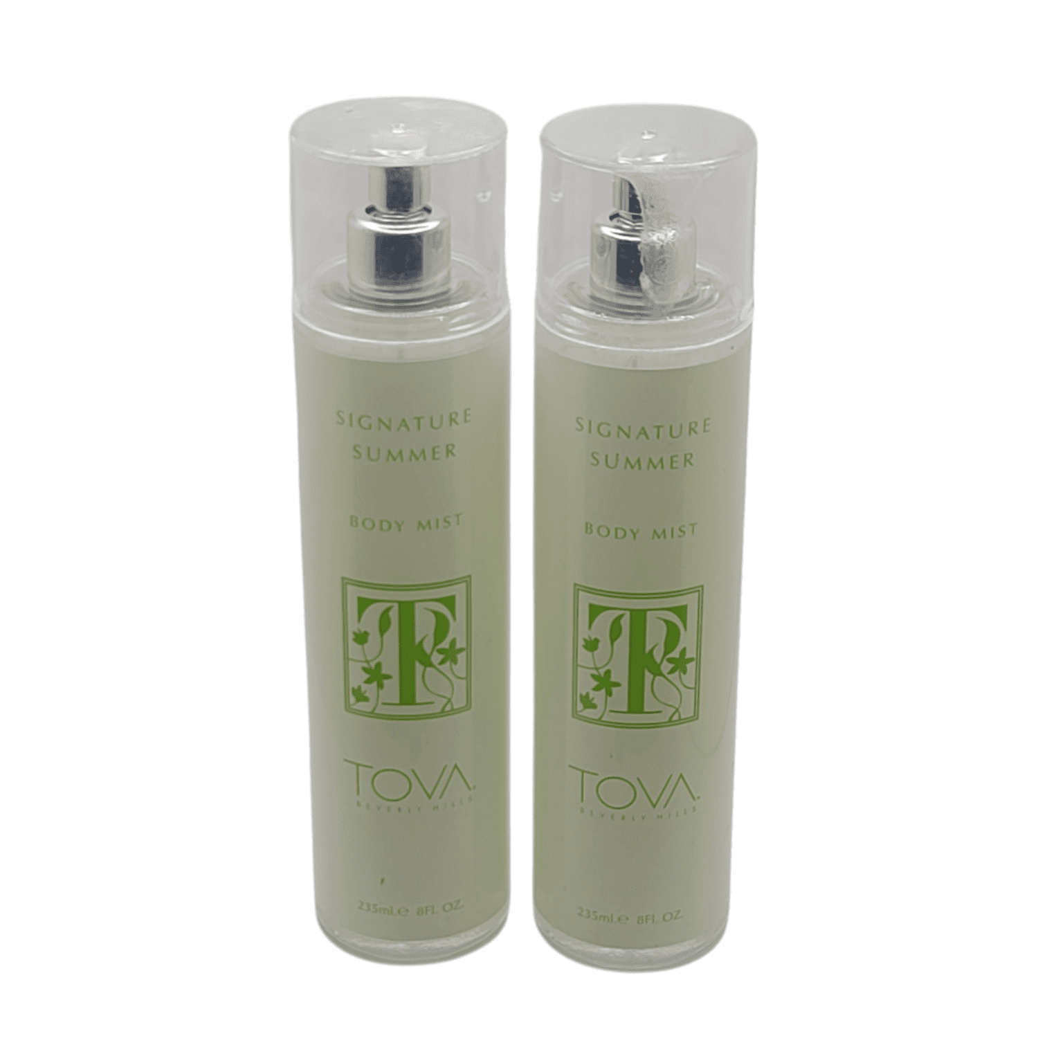 2 Pack Tova Signature Summer Body Mist 8oz *New* Imperfect Cap ...