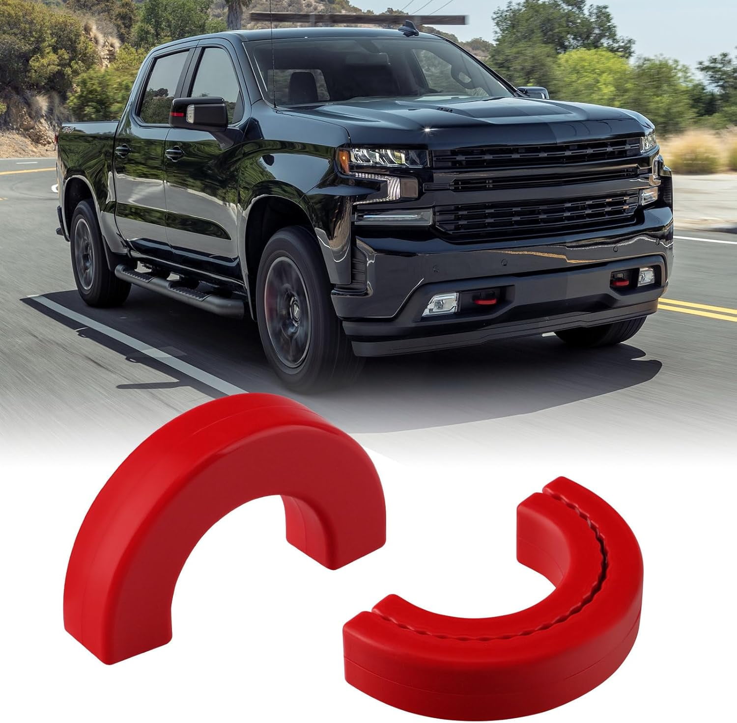 2 Pack Tow Hook Covers Fit for Chevy Silverado 1500 2007-2024 ...