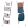2 Pack Towel Rack Blanket Ladder 4 Bar Wall Leaning Decorative Standing ...