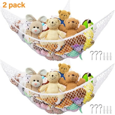 WSBArt Toy Hammock for Stuffed Animals Corner Hanging Net Macrame ...