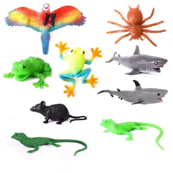(2 Pack) Toymendous Lifelike Animals, Squishy Sand Filled Novelty Toys ...