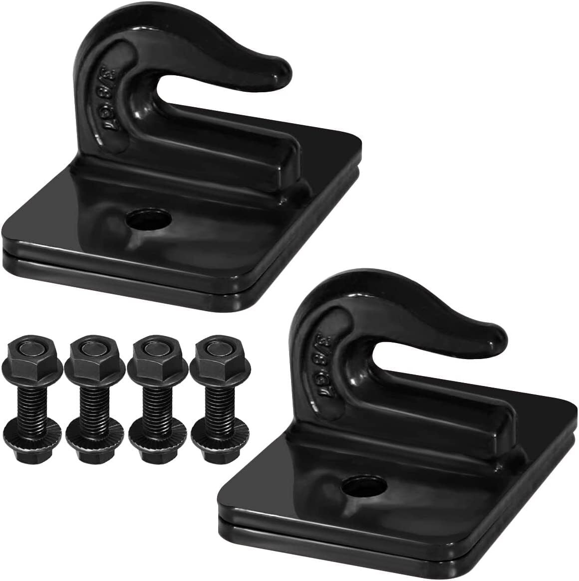 2 Pack Tractor Bucket Grab Hooks 3/8" Grade 70 Forged Steel Bolt on ...