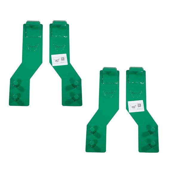 20" x 4-1/2" Heavy-Duty Green Powder Coated Weld-On Steel Quick Tach ...