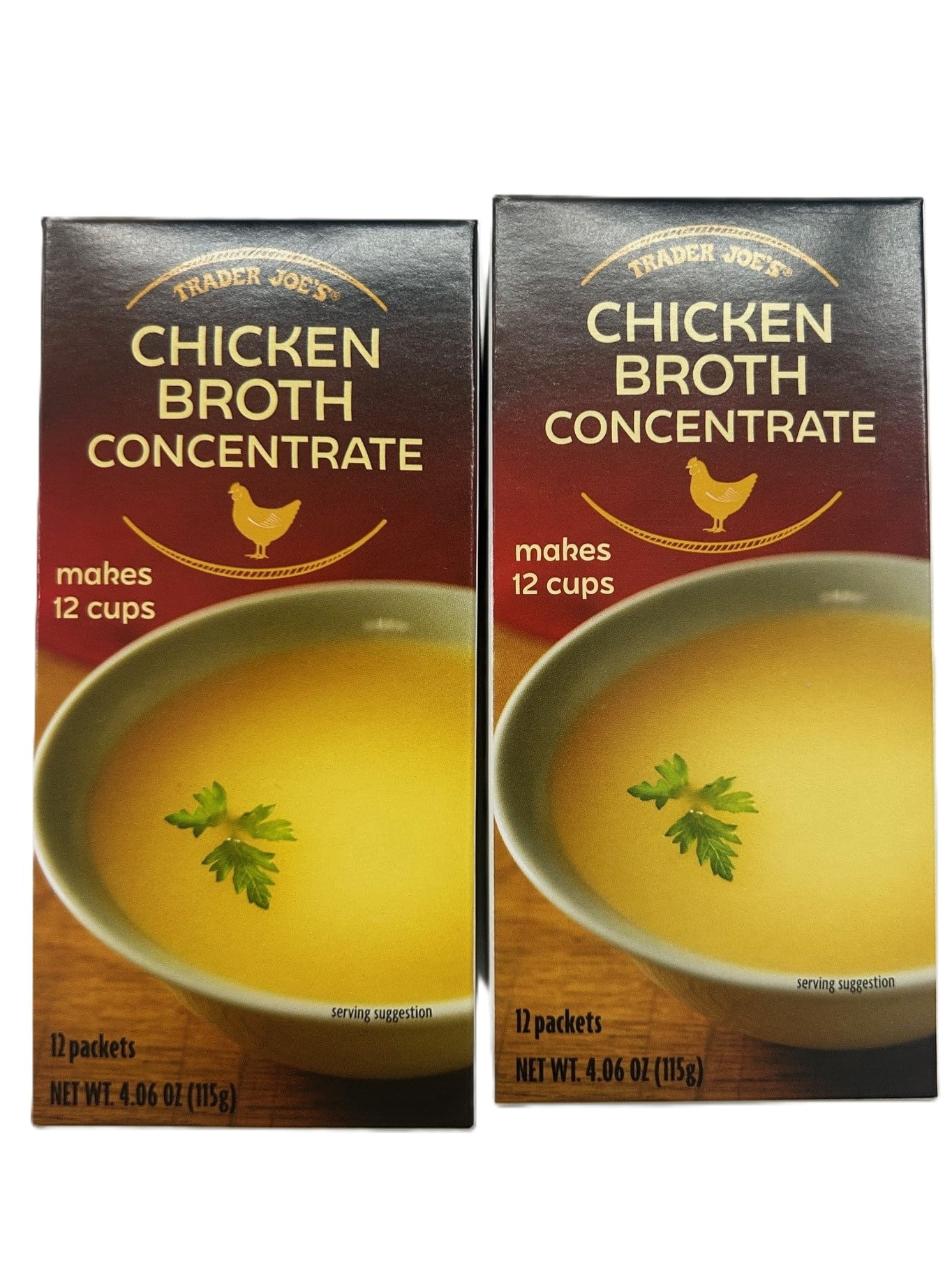 2-Pack Trader Joe's Chicken Broth Concentrate – 24 Packets Total, 4.06 ...