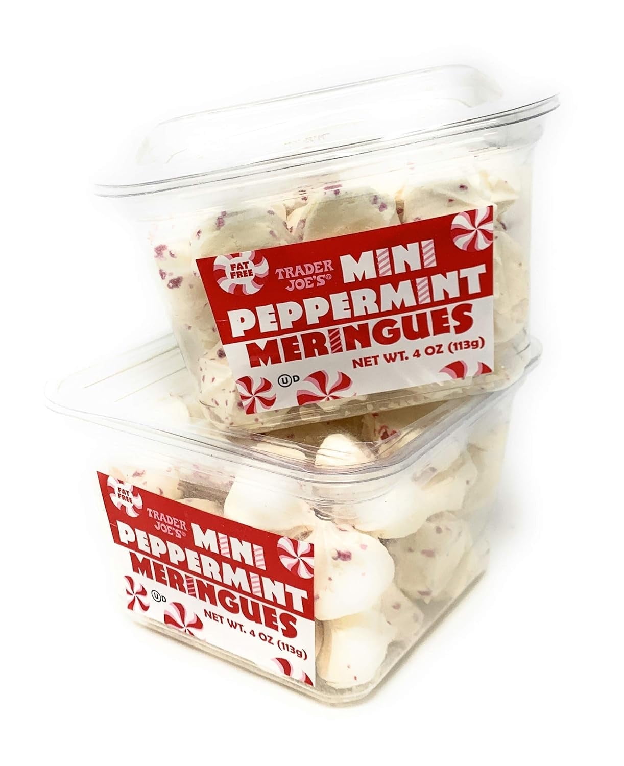 2 Pack Trader Joe's Mini Peppermint Meringues - Walmart.com