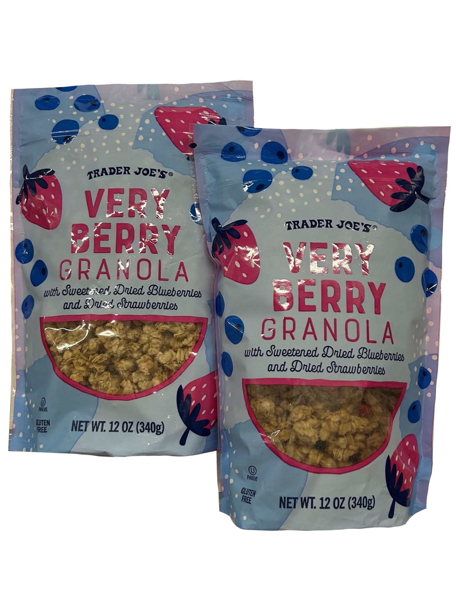 2-Pack Trader Joe's Very Berry Granola – Crunchy Cereal with Real ...