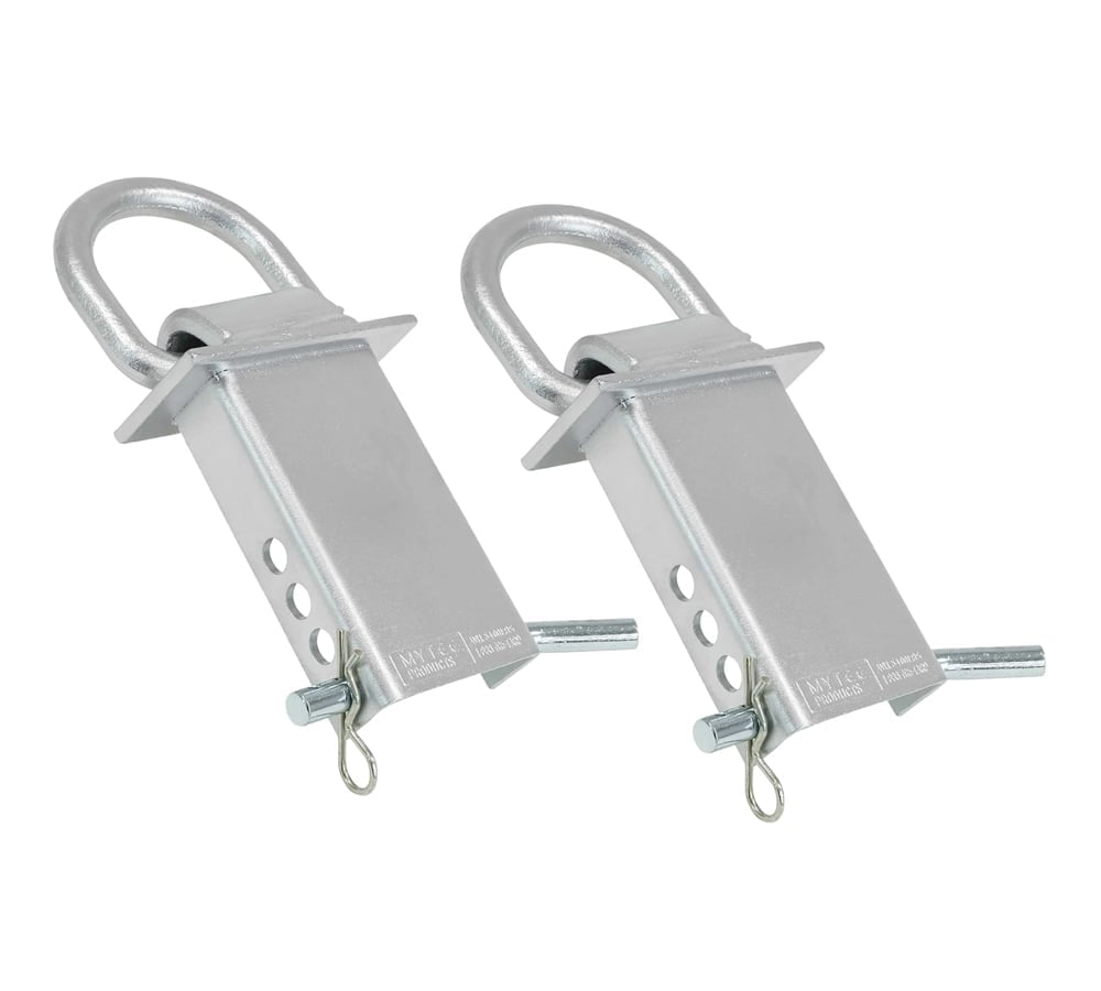 (2 Pack) Trailer Stake Pocket D-Ring Zinc Coated Flatbed UtilityHeavy ...
