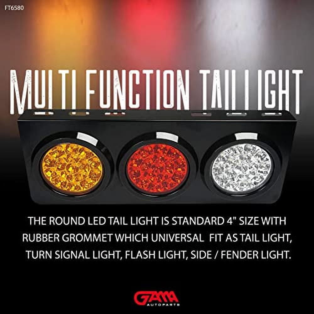 2-Pack Trailer Truck LED Light Bar Kit Iron Bracket Base Waterproof 4 ...