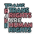 (2 Pack) Trans Rights Stickers - Human Rights - LGBTQ+ Ally Stickers ...