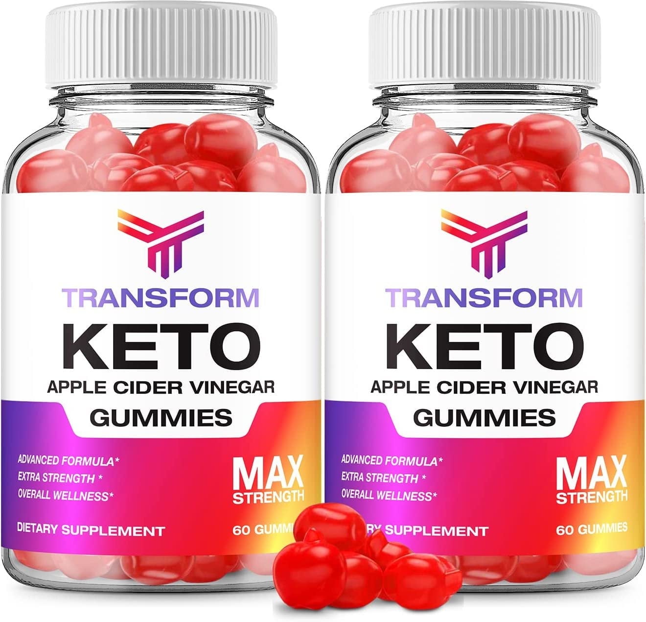 2 Pack Transform Keto ACV Gummies Transform ACV Advanced Formula Plus ...