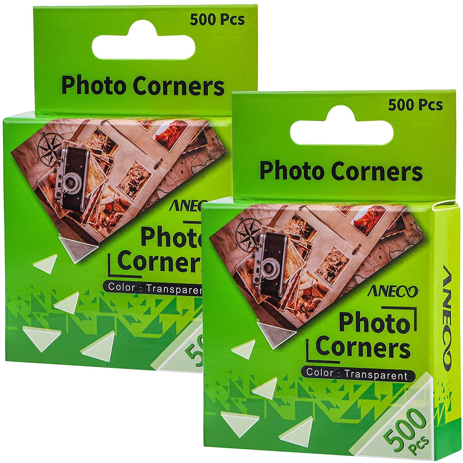 2 Pack Transparent Photo Corners Clear Picture Mounting Corner Stickers ...